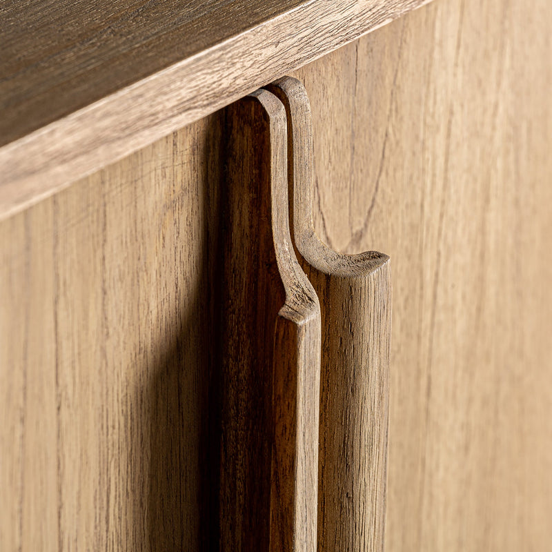 Buffet Nyry en Color Natural, de Estilo Nórdico Fabricado en Madera ...