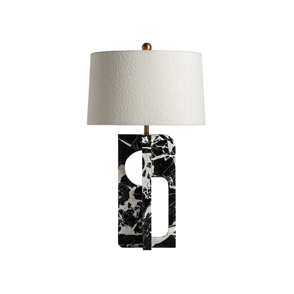 Table Lamp in Black/White Colour, Art Deco style, made of Marble - 47cm ...