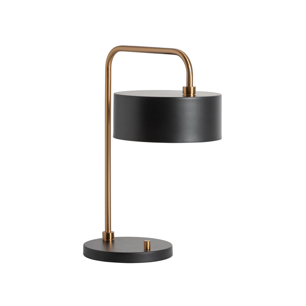 Table Lamp in Black/Gold Colour, Art Deco style, made of Bronze - 38cm ...
