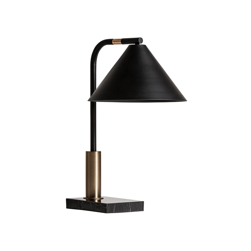 Table Lamp in Black Colour, Art Deco style, made of Iron - 30cm x 40cm ...