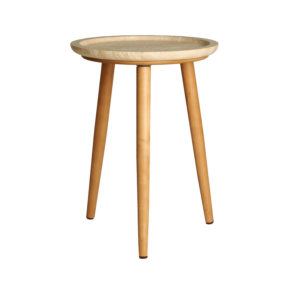 Videix Side Table in Brown Colour - 36cm x 36cm x 55cm designed by KODU ...