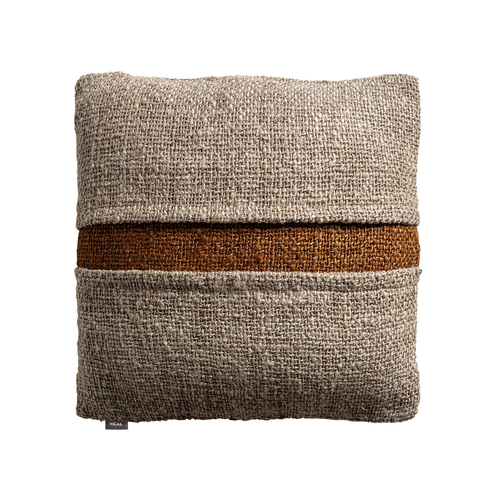 Edris Cushion - Brown Tones 50cm x 10cm x 50cm designed by VICAL for ...