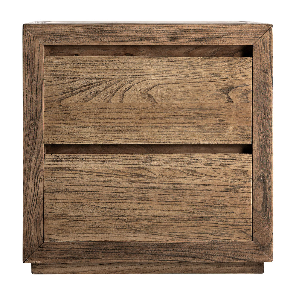 Mesita de Noche Norvik en madera de olmo | Granada Maison