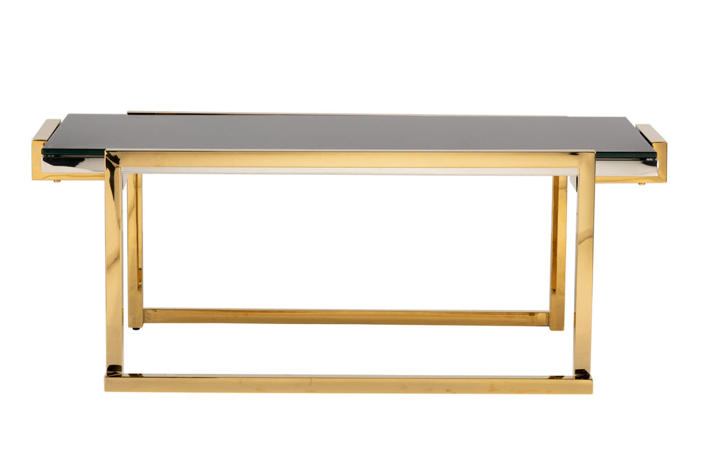 Glass Inox. Coffee Table Novosibirsk 120X60X45 Cm in Stainless Steel ...