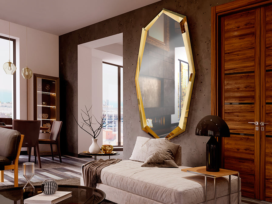 London Mirror, Gold, designed by Schuller for Granada Maison